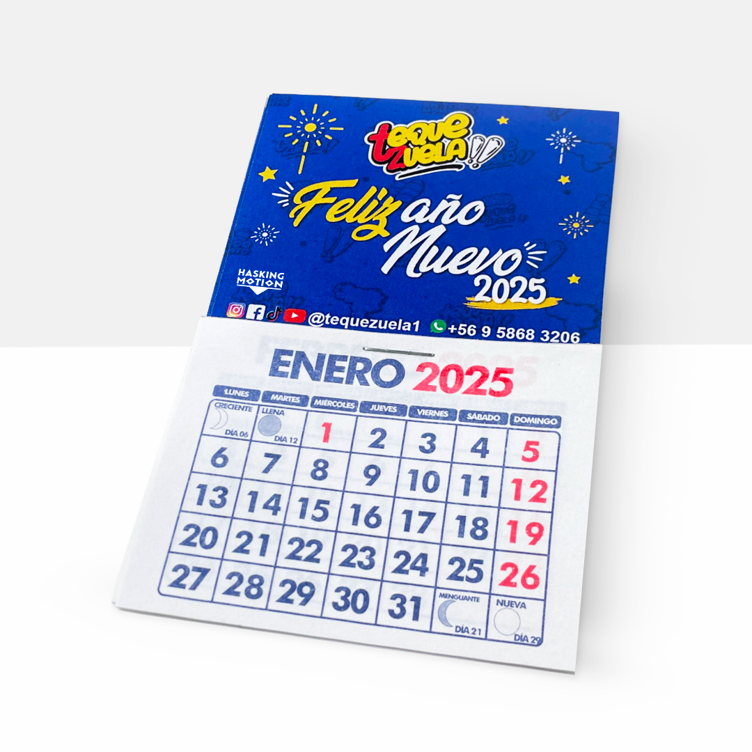 Pack 100 Magnéticos Con Calendario (6x7cm) – Hasking Motion