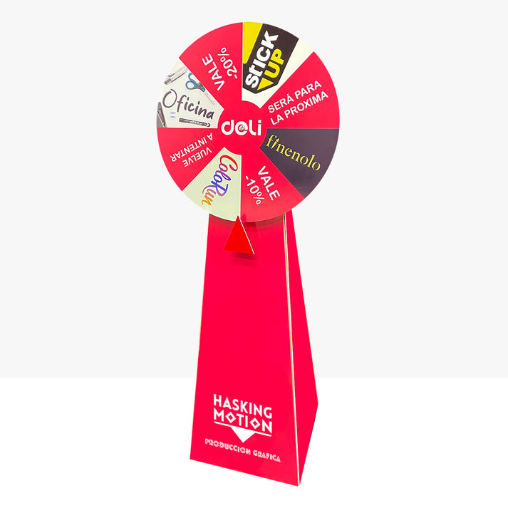 Ruleta Publicitaria Para Eventos / Diseño Personalizado – Hasking Motion